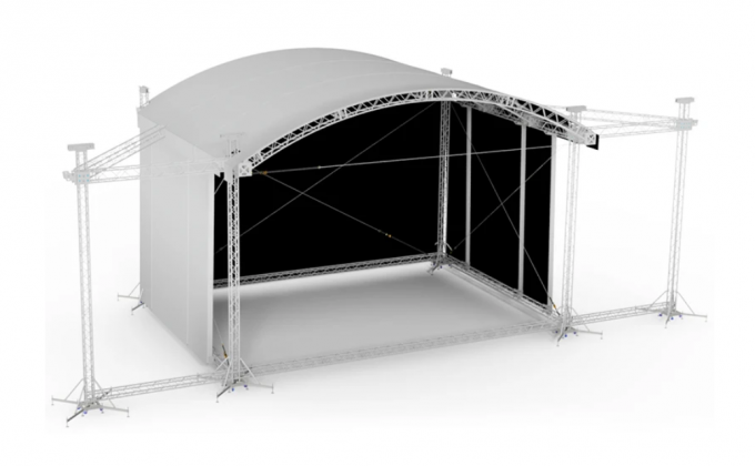 Aluminum Custom Stage Backdrop Roof Truss Frame Concert Event Stage ...