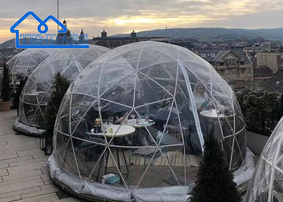 Waterproof Commercial Geodesic Dome Tents With Clear Window Trade Show ...