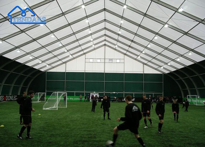 Custom Indoor Sports Hall Tent Curved Shape For Football Soccer Field ...