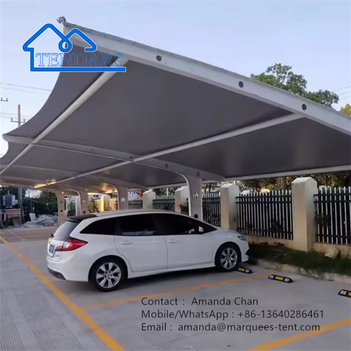 Outdoor Large Waterproof PVDF Membrane Tensile Tent With Steel ...
